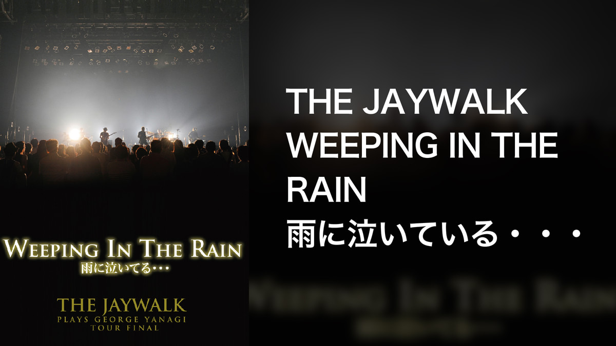 WEEPING IN THE RAIN 雨に泣いてる・・・ 〜THE JAYWALK PLAYS GEORGE YANAGI TOUR FINAL(音楽・アイドル / 2016) - 動画配信 ...