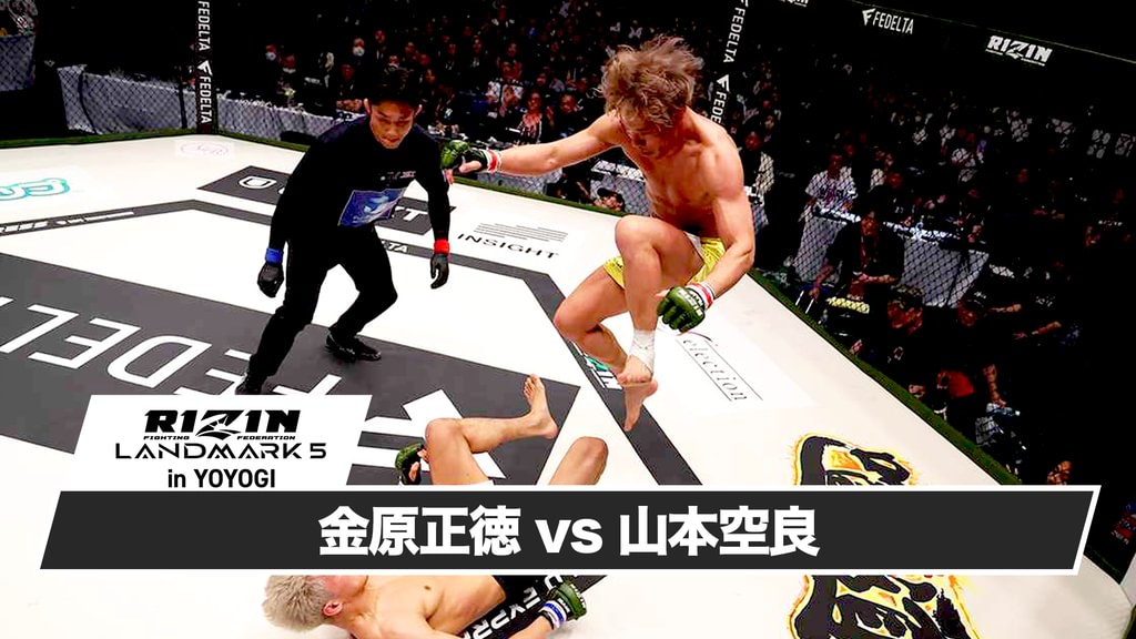 金原正徳vs山本空良【RIZIN LANDMARK 5 in YOYOGI】(格闘技 / 2023) - 動画配信 | U-NEXT 31日間無料トライアル